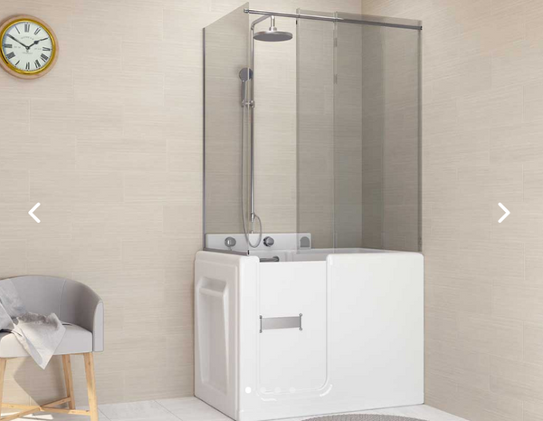 Venice Small Walk in Tub. 40 x 27 Inch Bath Tub. - Boundless Bath